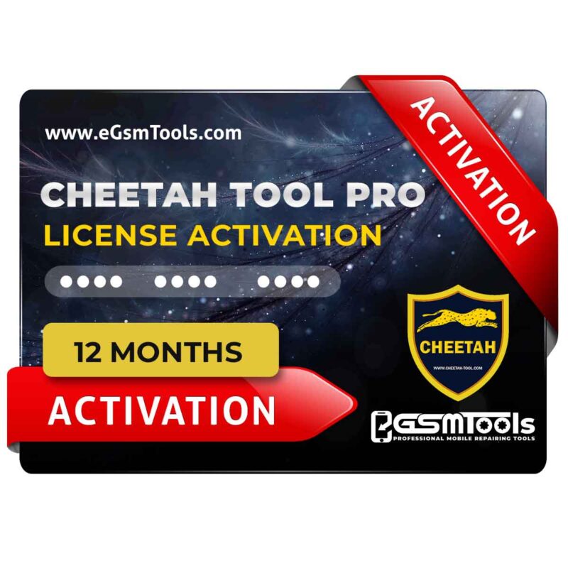 Cheetah Tool Pro Activation (12 Months) - eGsmTools