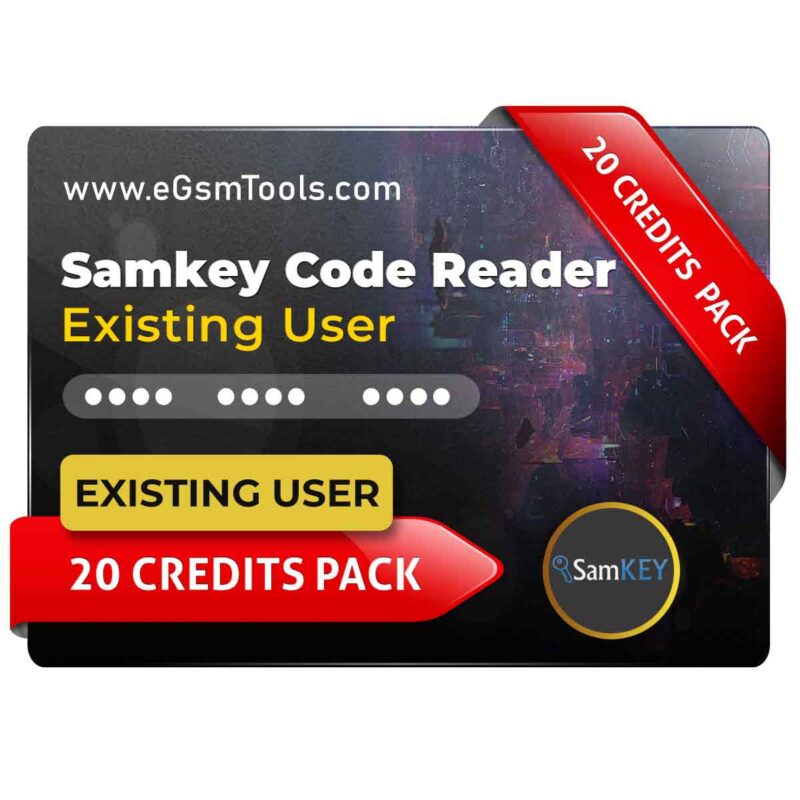 Samkey Code Reader 20 Credits Pack Existing User - eGsmTools