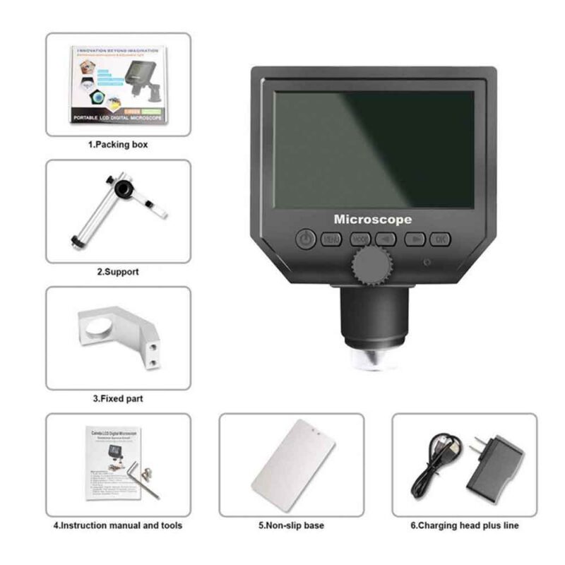 G600 Digital Microscope with Metal Stand || eGsmTools