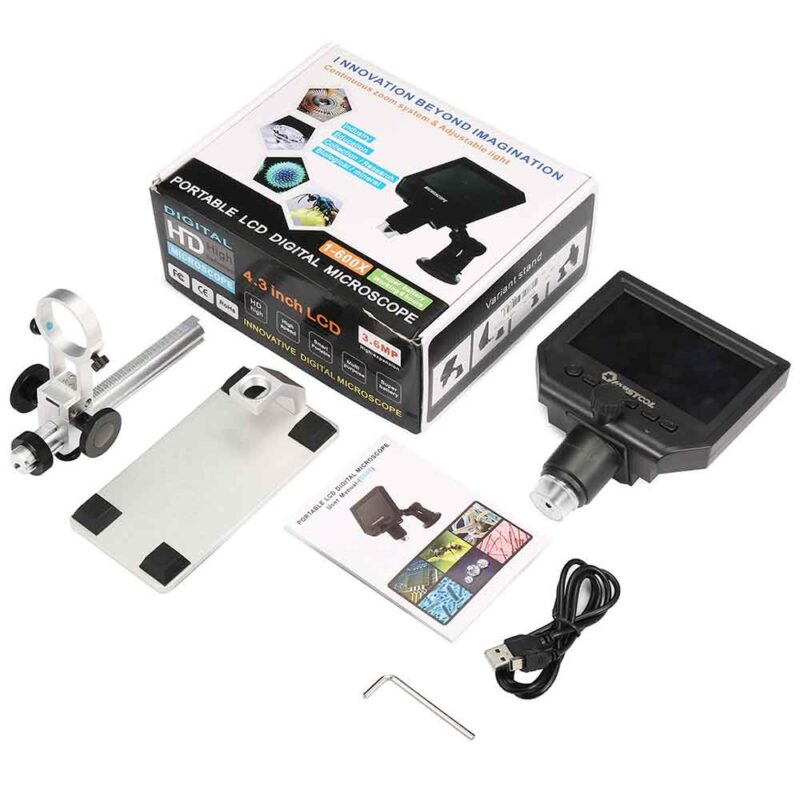 G600 Digital Microscope with Metal Stand || eGsmTools