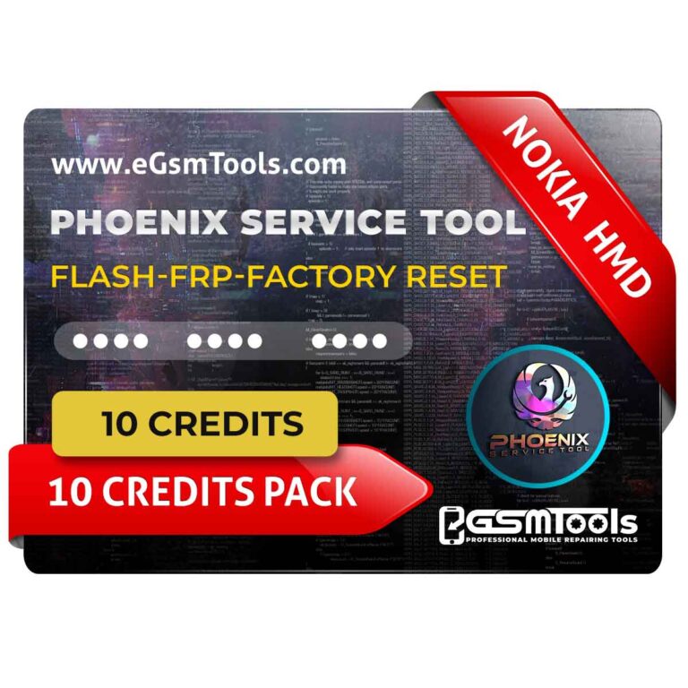 Phoenix Service Tool 10 Credits Pack - eGsmTools