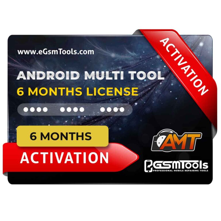 Android Multi Tool (AMT) – 6 Months License - eGsmTools
