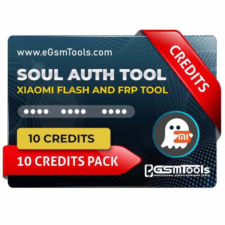 Mr Auth Tool - Xiaomi EDL | FRP Credits (10 Credits Pack) - eGsmTools